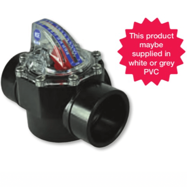 FlowVis Flow Meter + NRV 50mm Pipe Pools Spas Fountain & Water Feature ...