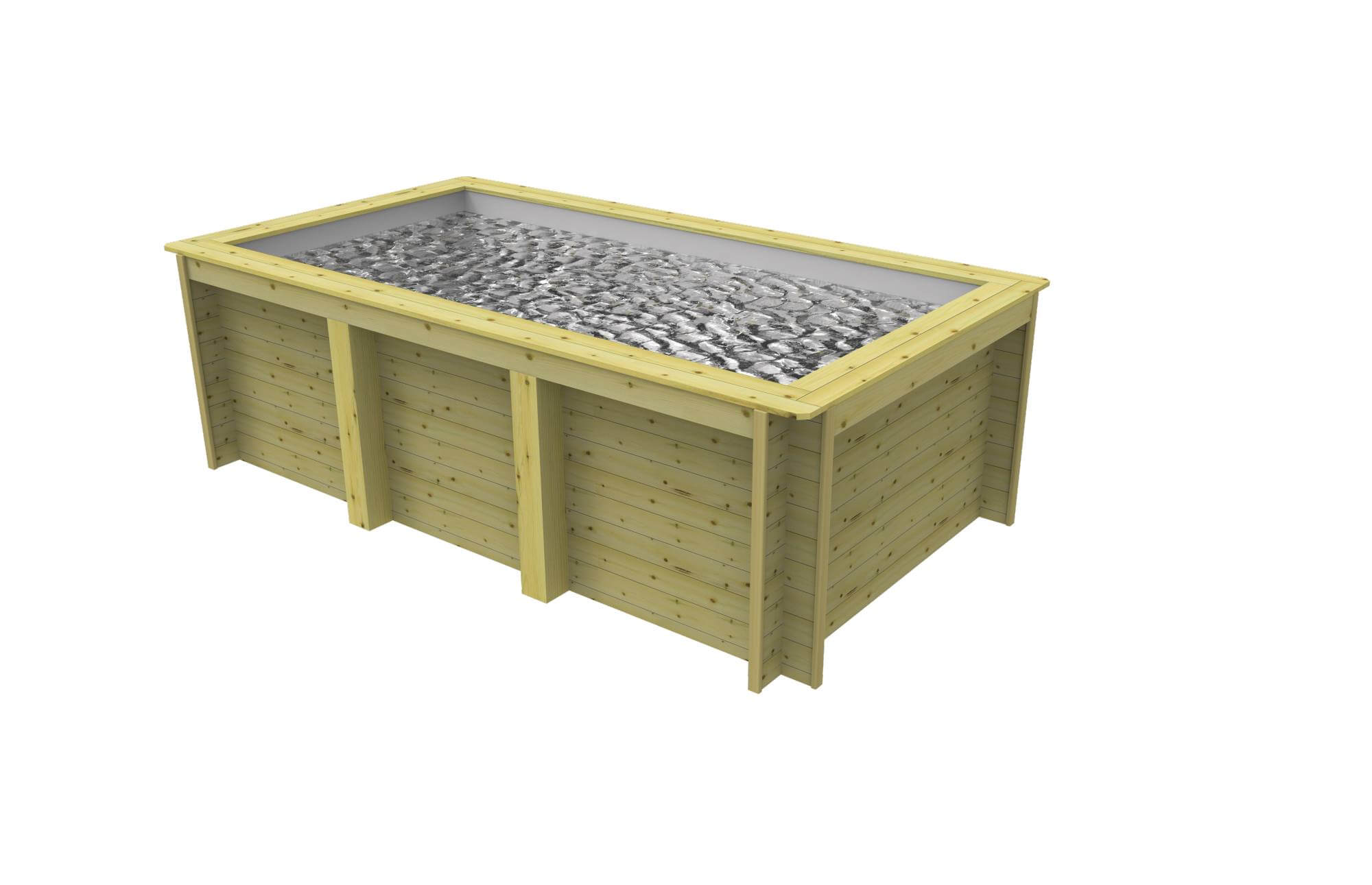 Plastica Nazca 4m x 2m Wooden Pool — World of Pools